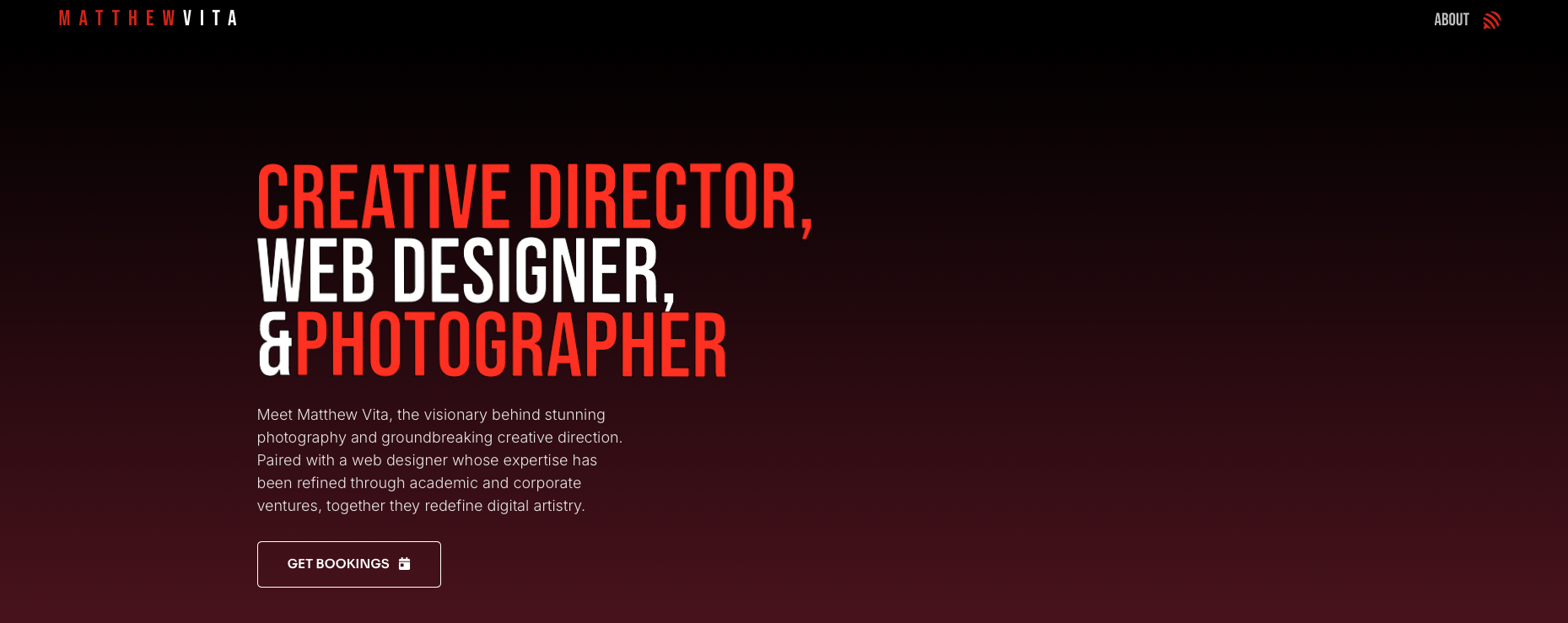 Matthew Vita | Creative Director, Web Designer, and Photographer